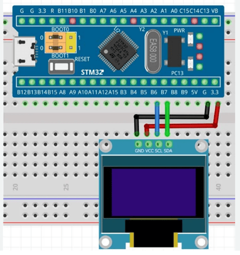 BÀI 9. LẬP TRÌNH STM32 – GIAO TIẾP I2C MÀN HÌNH SSD1306 OLED VỚI STM32 – ViLiTi