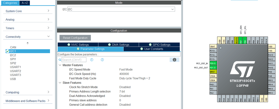 BÀI 9. LẬP TRÌNH STM32 – GIAO TIẾP I2C MÀN HÌNH SSD1306 OLED VỚI STM32 – ViLiTi